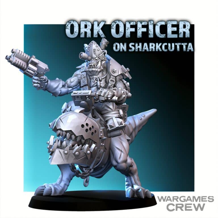 Orck Officer on Sharkcutta - Wargames Crew