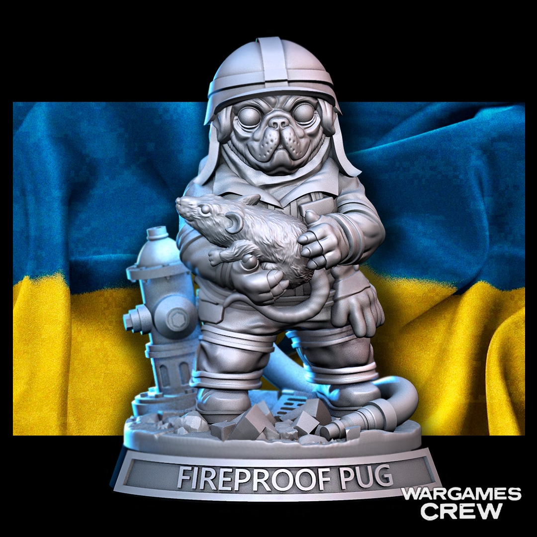 Fireproof Pug STL – Wargames Crew