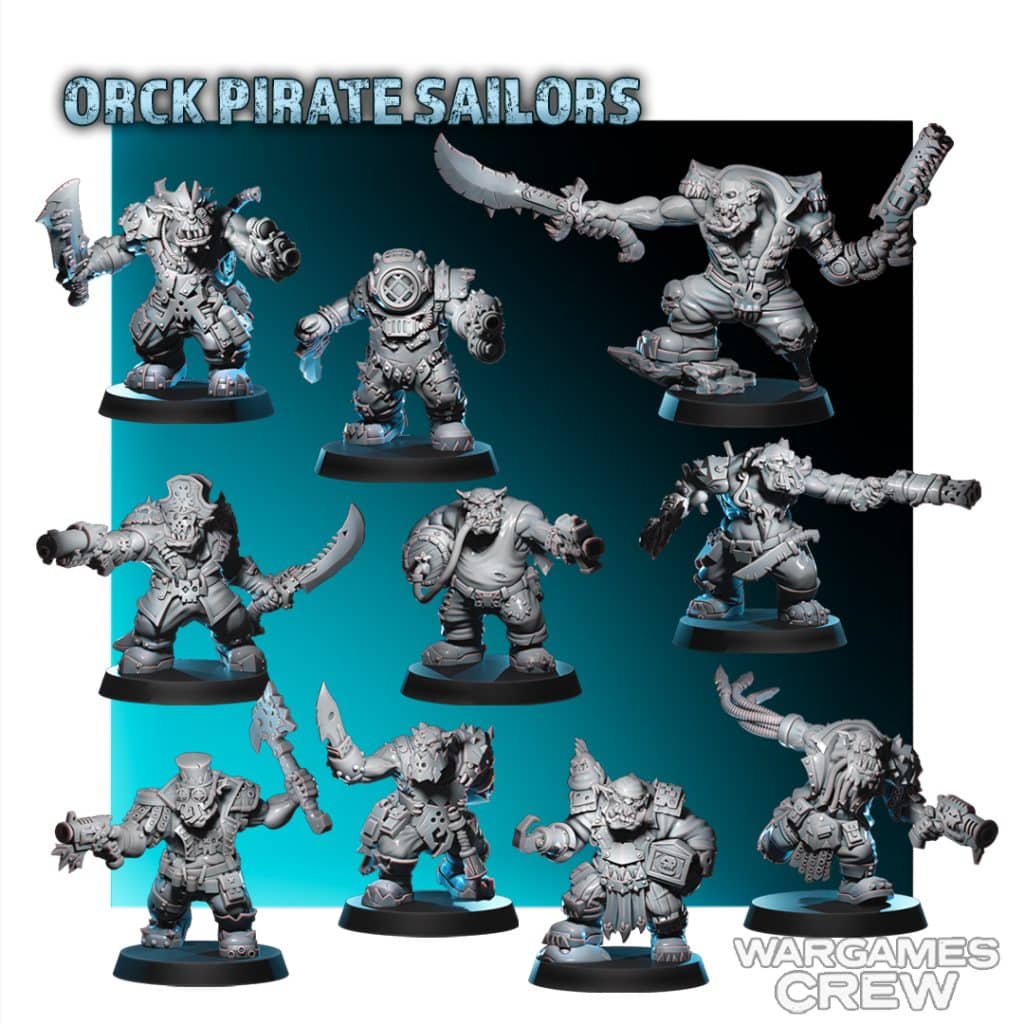 Orck Pirate Sailors - Wargames Crew