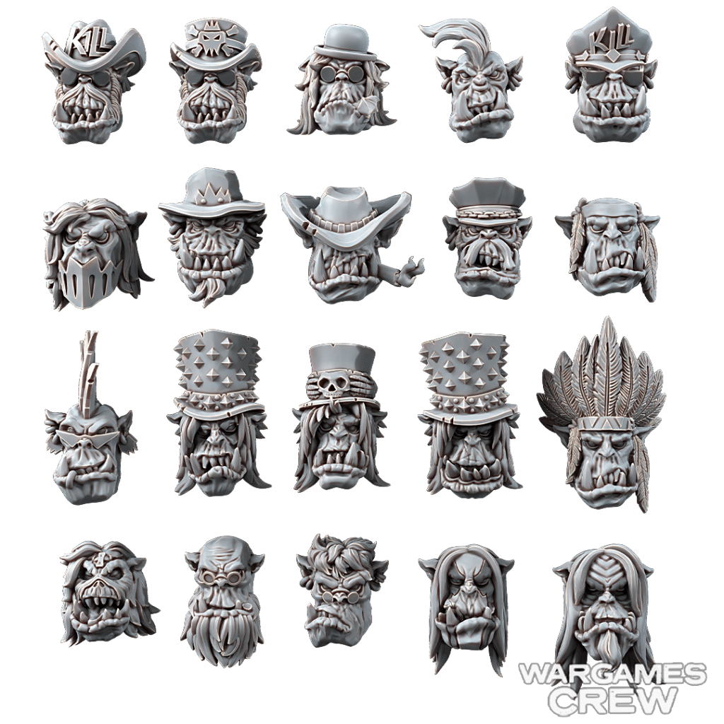 Orck Metall Heads - Wargames Crew