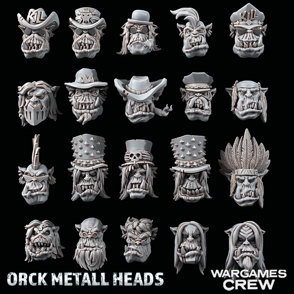 Orck Metall Heads - Wargames Crew