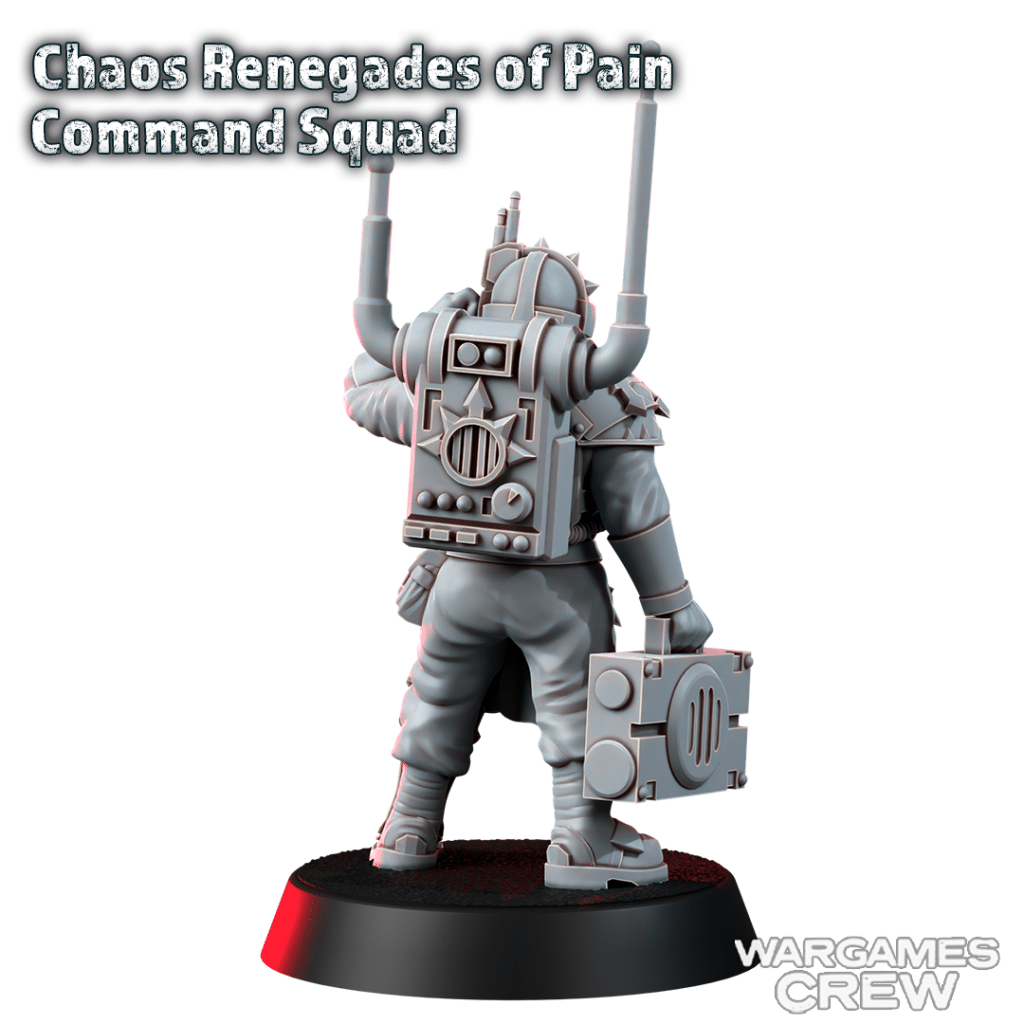 Chaos Renegades of Pain Command Squad - Wargames Crew