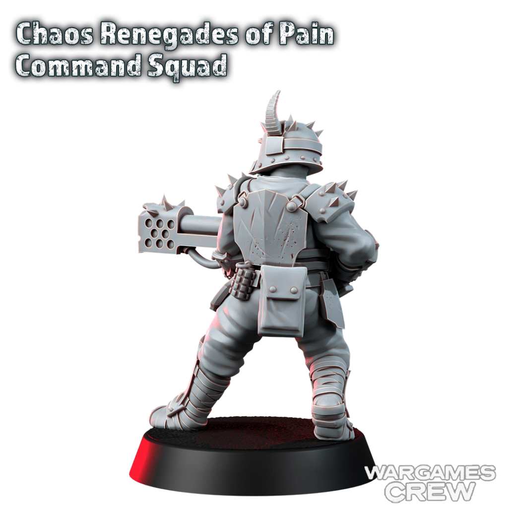 Chaos Renegades of Pain Command Squad - Wargames Crew