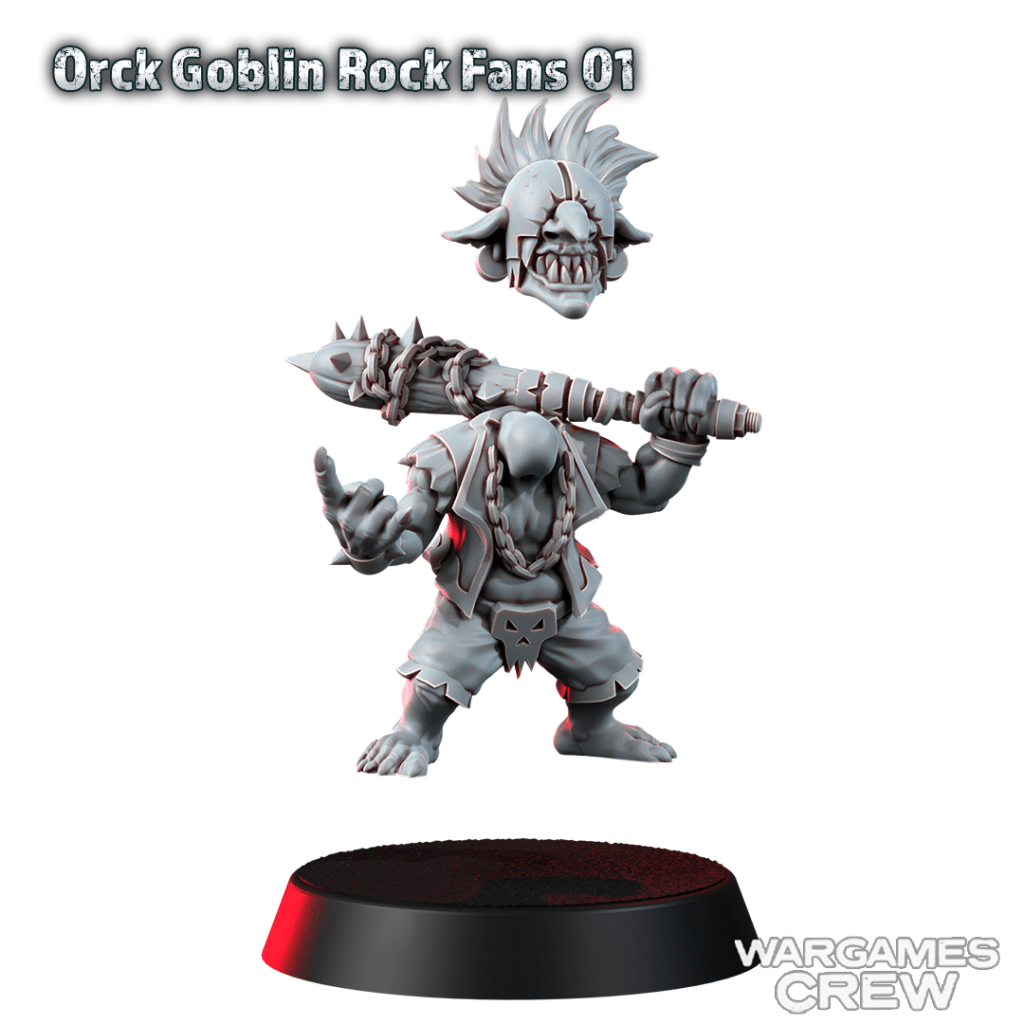 Orck Goblin Rock Fans Horde - Wargames Crew