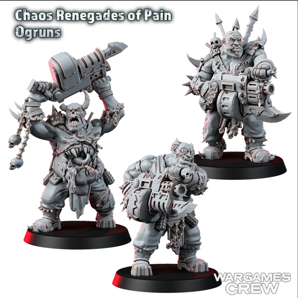 Chaos Renegades of Pain Ogruns - Wargames Crew