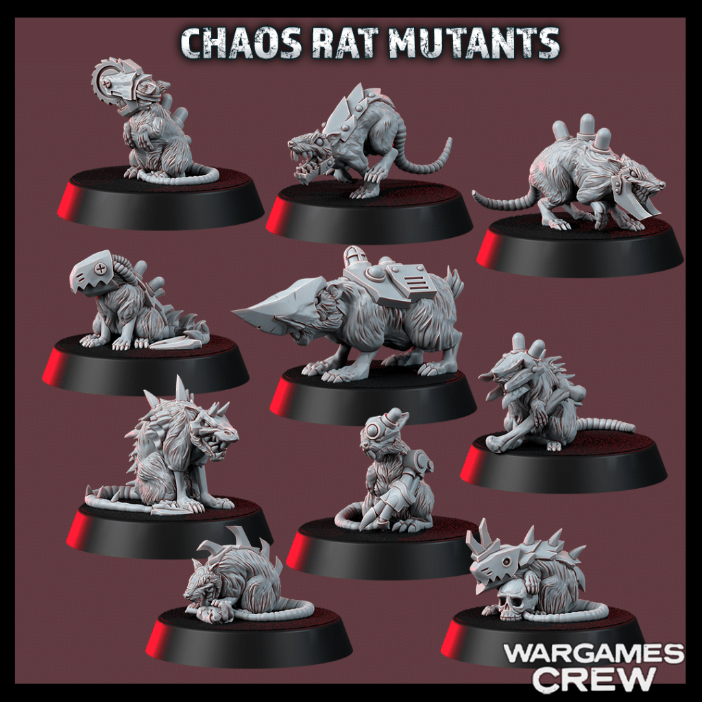Chaos Rat Mutants - Wargames Crew