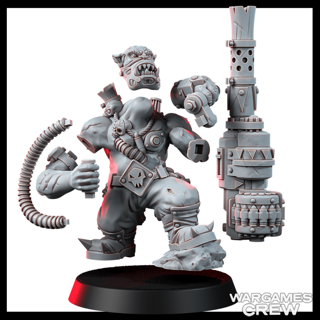 Orck Hevy Mutant Gunner - Wargames Crew